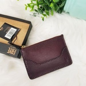 Frye | Bags | Frye Key Card Leather Wallet Wine | Poshmark